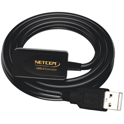 Cable Extensor USB 2.0 Activo Netcom De 20 Metros