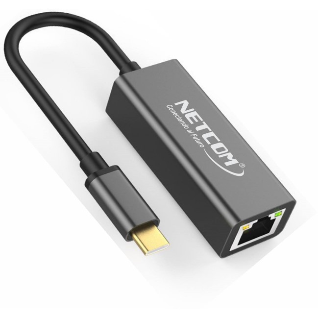 Adaptador USB C a Ethernet Netcom Gigabit