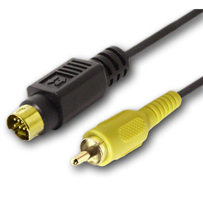 Cable S-Video De 7 Pines A 1 RCA Trautech De 1.80 Metros