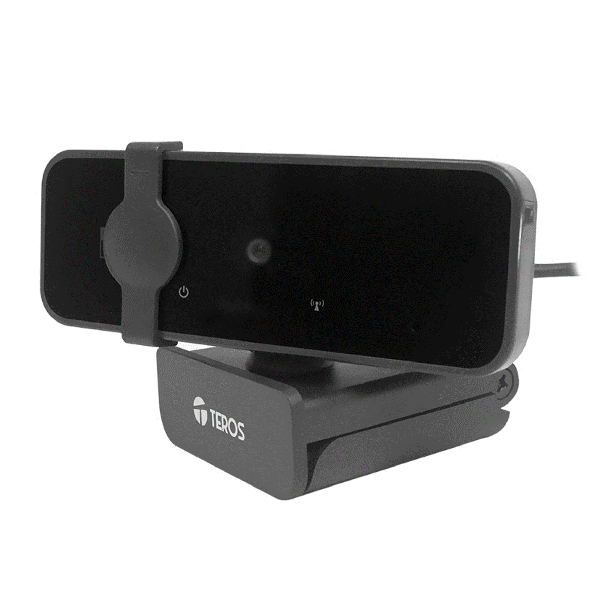 Webcam 2K Teros TE-9072 30fps Con Micrófono Incluye Trípode