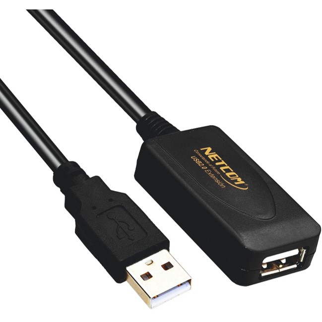 Cable Extensor USB 2.0 Activo Netcom De 20 Metros
