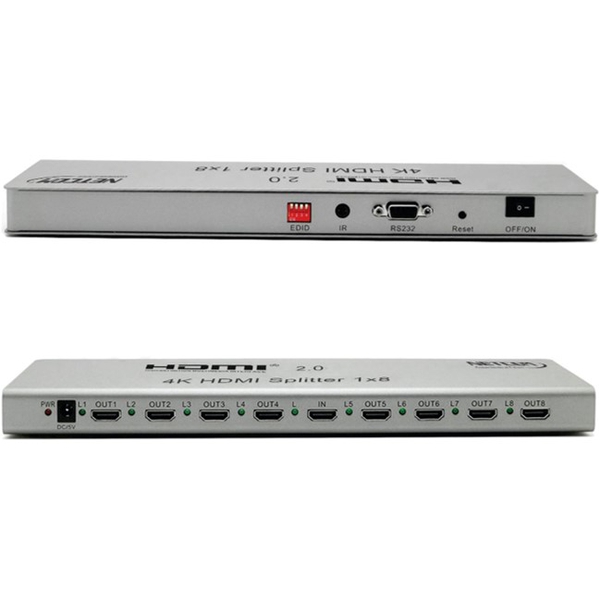 Splitter HDMI 1x8 Netcom v2 4K 60Hz