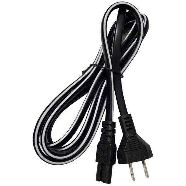 Cable De Poder C7 a Tipo 8 Trautech 1.80 Mts Franja Blanca