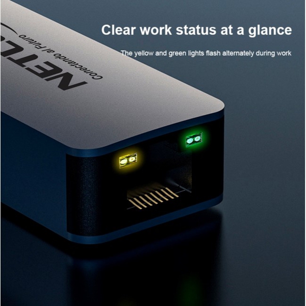 Adaptador USB 3.0 y USB C a Ethernet Netcom 2.5 Gbps