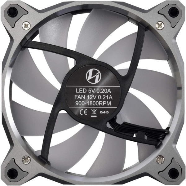 Pack x3 Fans Cooler Lian Li Bora Digital Gray 120mm ARGB