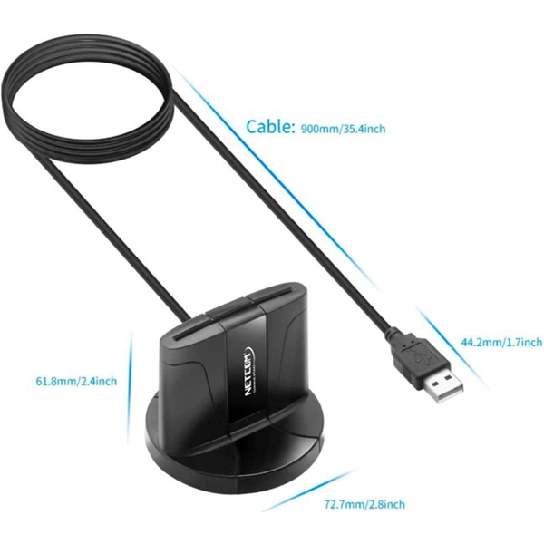 Lector de Tarjetas Smart Cards vía USB Netcom