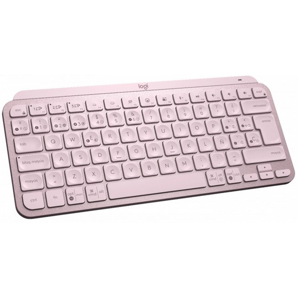 Mini Teclado Bluetooth Logitech MX Keys Backlit Rosado