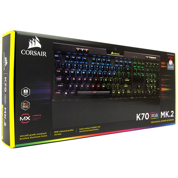 Teclado Gamer Corsair K70 RGB Mecánico USB Retroiluminado Español