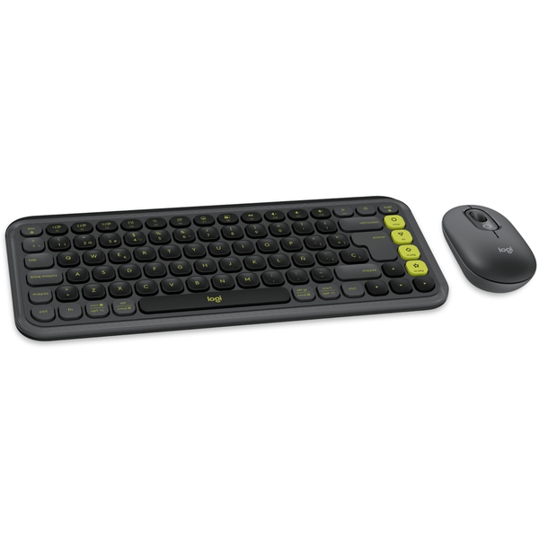 Teclado Logitech y Mouse POP Icon Wireless Bluetooth Graphite Combo