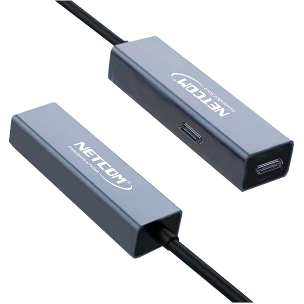 Cable Extensor Activo Netcom USB 3.2 Tipo C G2 De 10 Metros