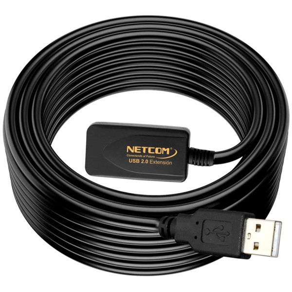 Cable Extensor USB 2.0 Activo Netcom De 10 metros